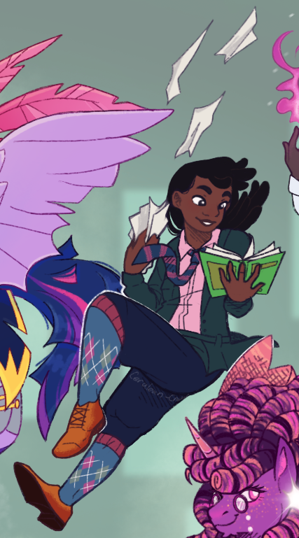 #3257546 - safe, artist:cerulean-crow, twilight sparkle, alicorn, human ...