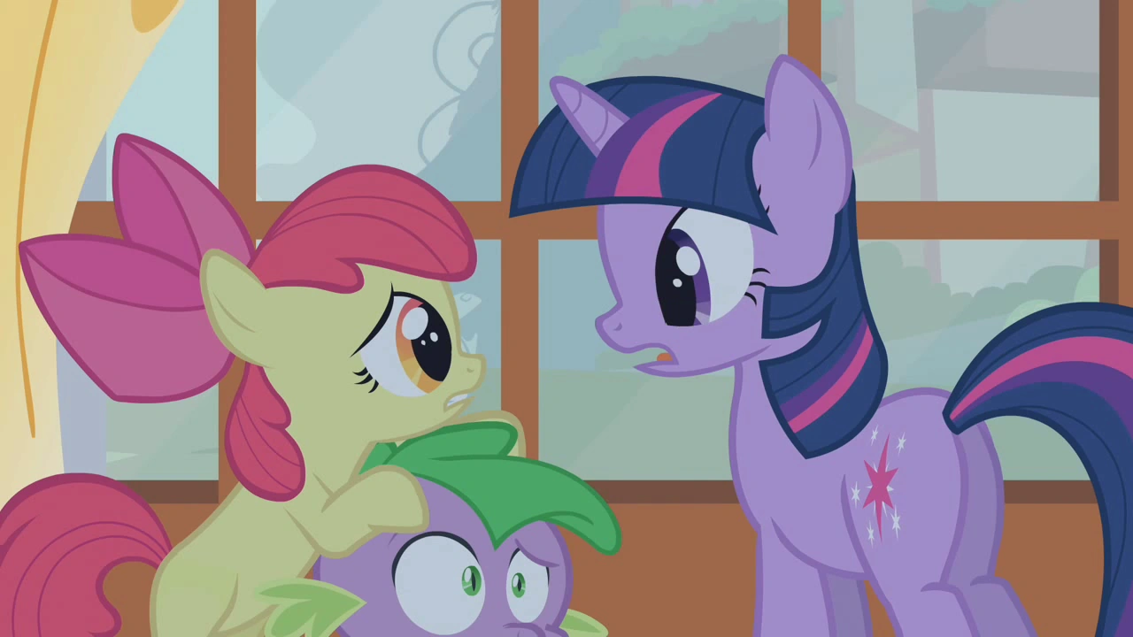 #1630202 - safe, screencap, spike, twilight sparkle, dragon, pony, unicorn, bridle gossip, butt ...