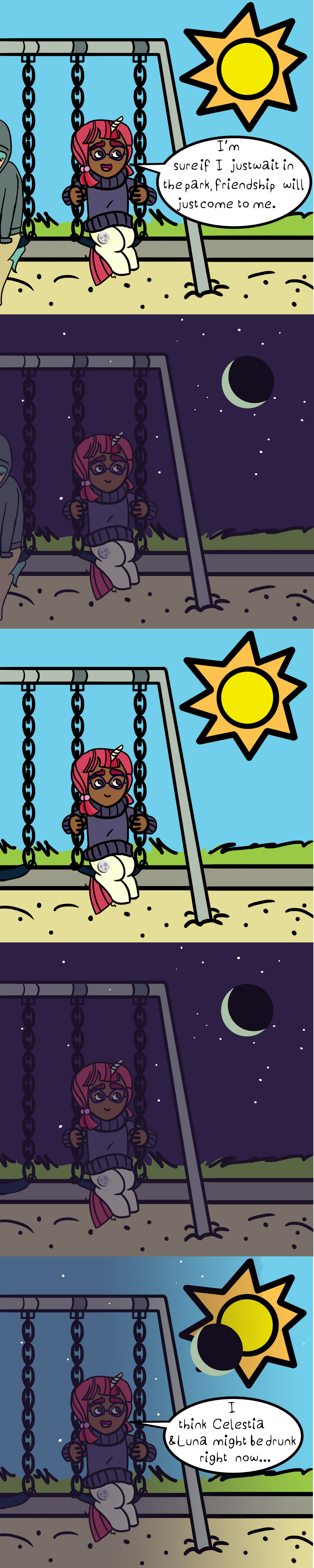 #1290143 - safe, artist:oneovertwo, moondancer, oc, oc:gibbous, satyr ...