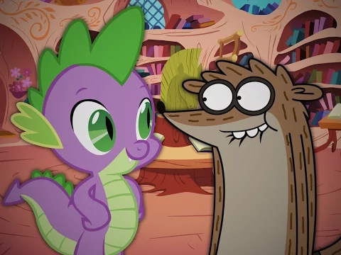 #3326867 - safe, artist:epic rap battles of cartoons, spike, g4 ...