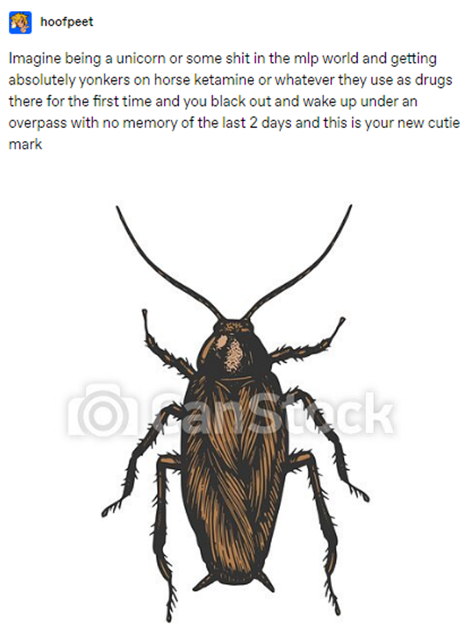 #3128389 - safe, artist:hoofpeet, cockroach, insect, pony, g4, comic, drug use, drugs, irl ...