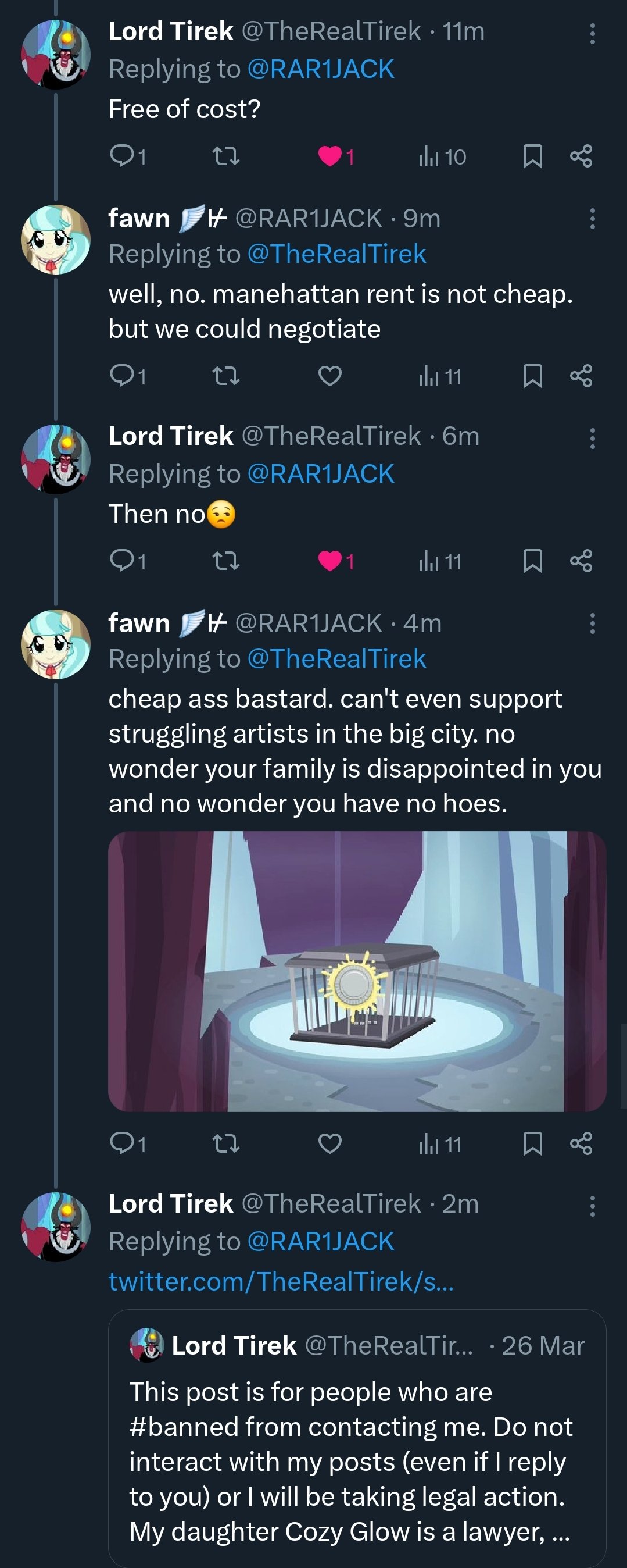 #3358317 - safe, artist:startrixfan, coco pommel, lord tirek, centaur ...