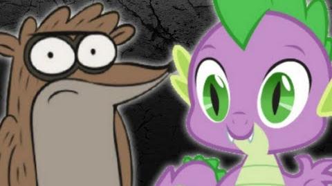 #3326867 - safe, artist:epic rap battles of cartoons, spike, g4 ...