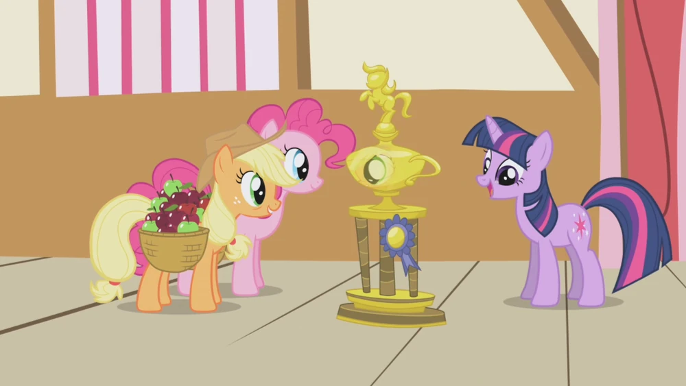 #3259034 - safe, artist:puzzlshield2, applejack, pinkie pie, twilight ...